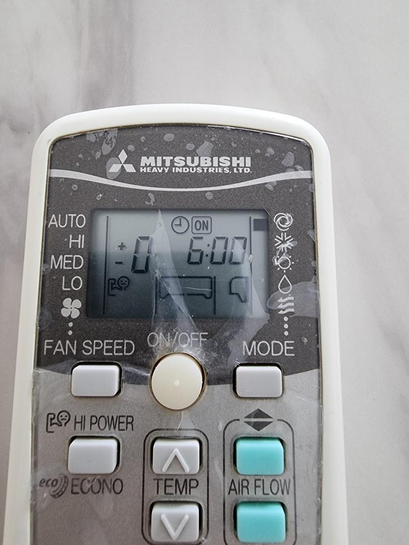 Mitsubishi Air Con remote control for Mitsubishi Heavy Industries Air ...