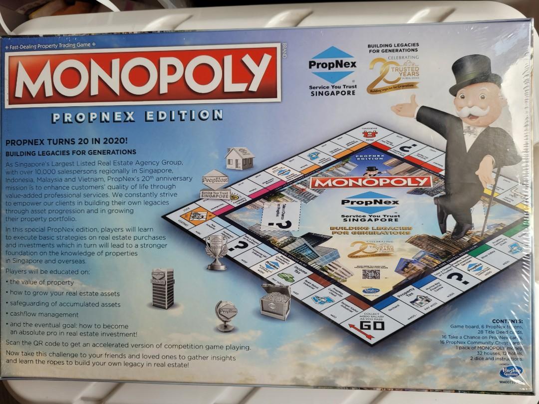 Monopoly Singapore Propnex Edition, Hobbies & Toys, Toys & Games on ...