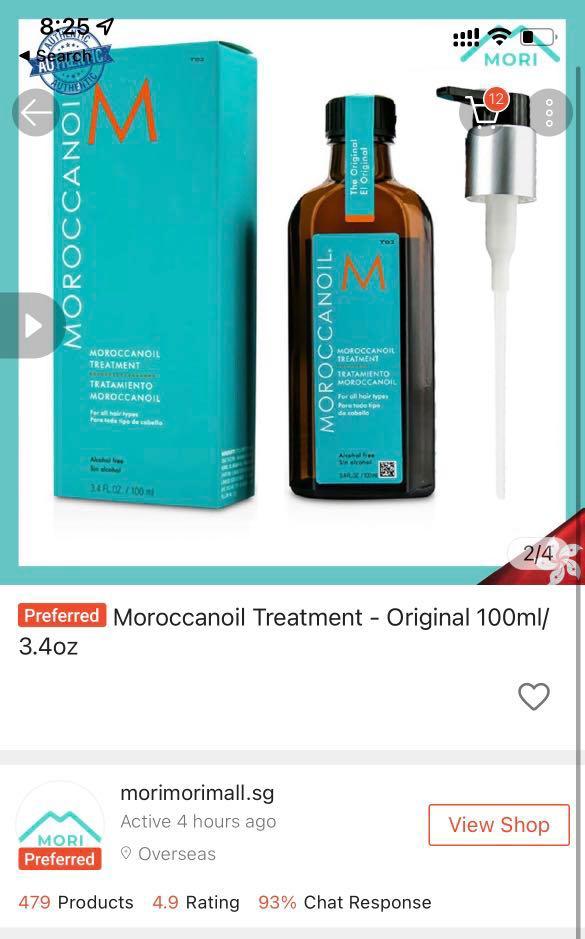 Moroccanoil Treatment - Original 100ml/3.4oz, Beauty & Personal Care ...