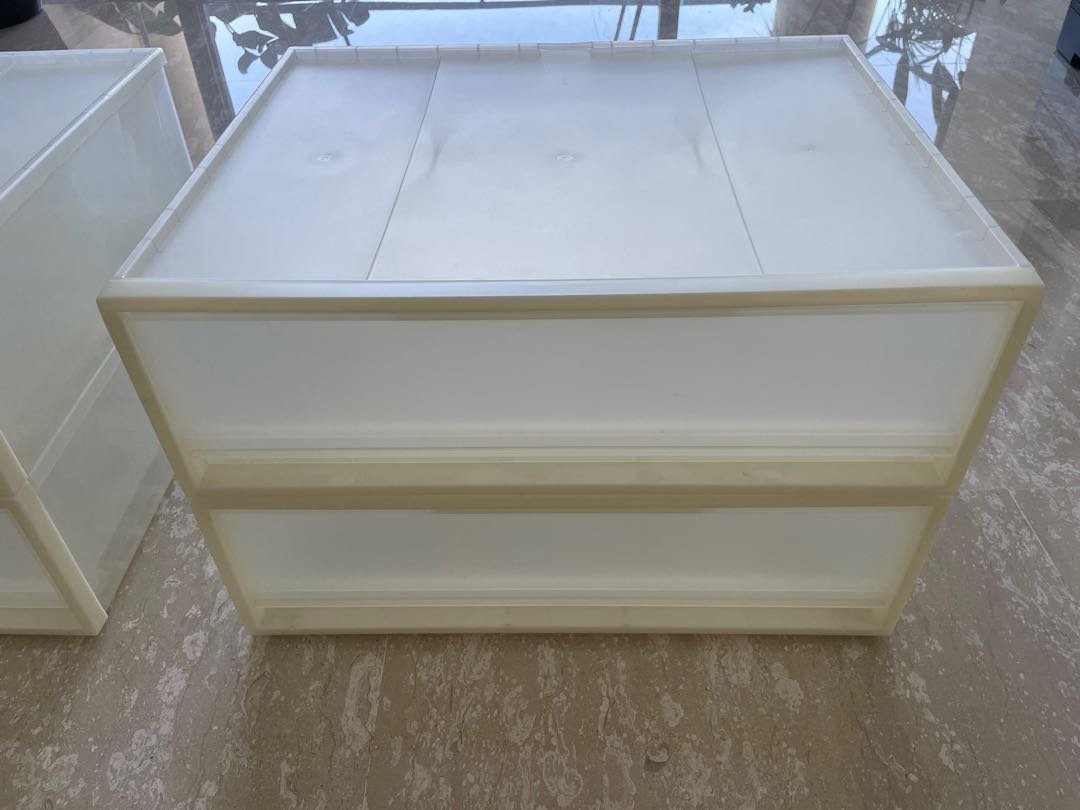 Muji plastic rack stackable x4, Furniture & Home Living, Furniture ...