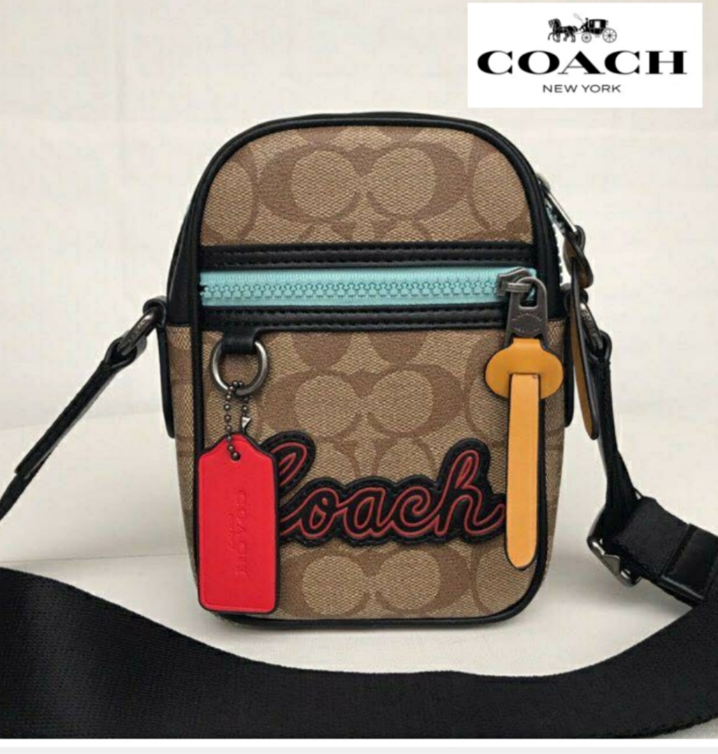 New Coach Original Terrain Crossbody In Signature Canvas Tan Crossbody ...