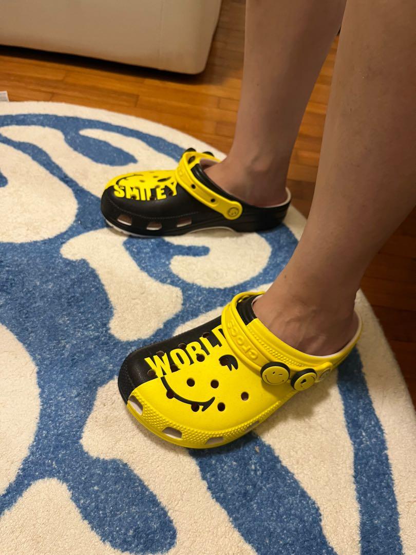 New Crocs - Smiley world, Women's Fashion, Footwear, Flipflops and ...