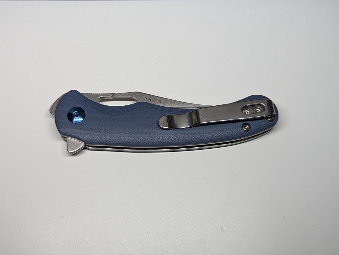 Oknife Splint Grey G10 folding knife, Sports Equipment, Hiking ...