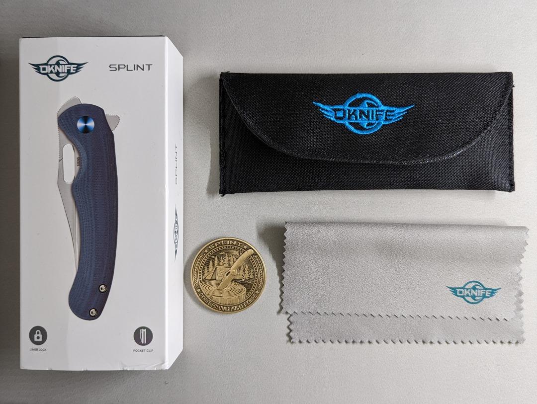 Oknife Splint Grey G10 folding knife, Sports Equipment, Hiking ...