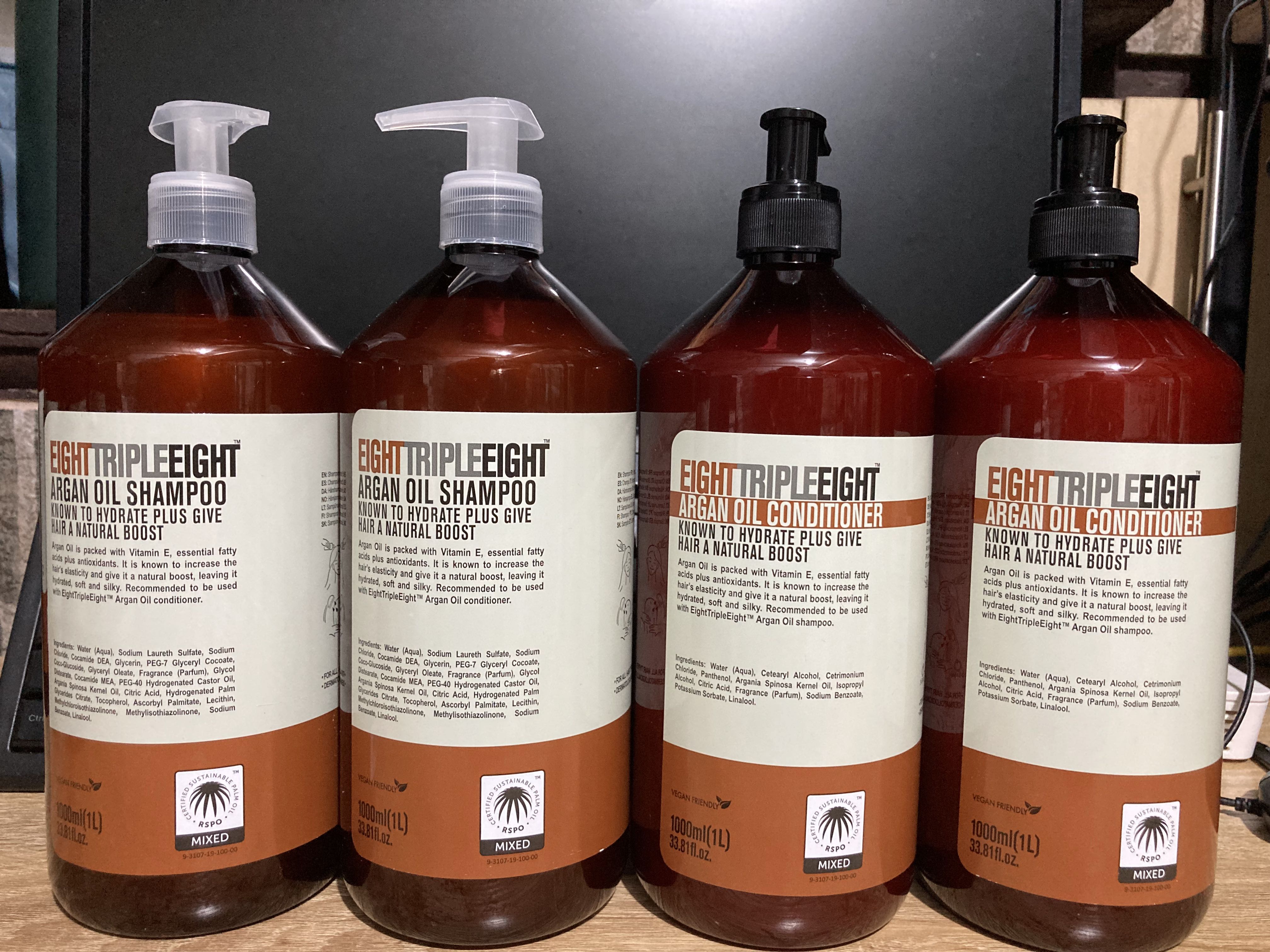 Original EightTripleEight Assorted Shampoo & Conditioner 1L, Beauty ...