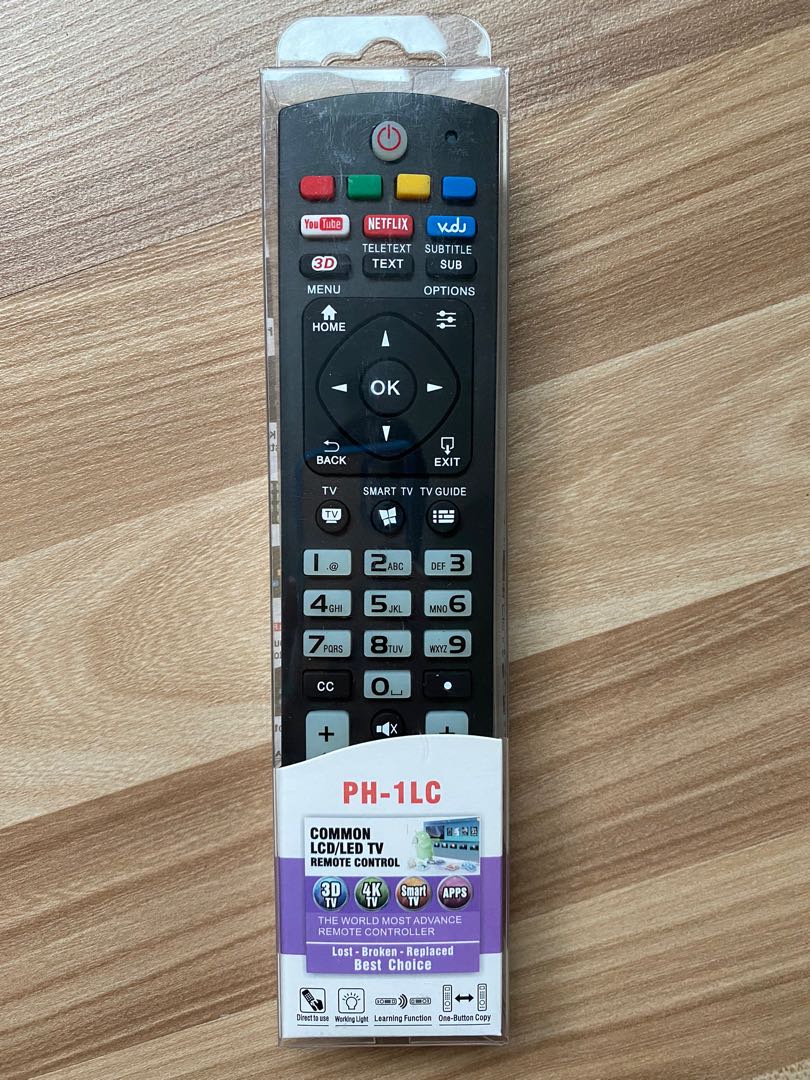 Philips Universal TV Remote PH-1LC, TV & Home Appliances, TV ...