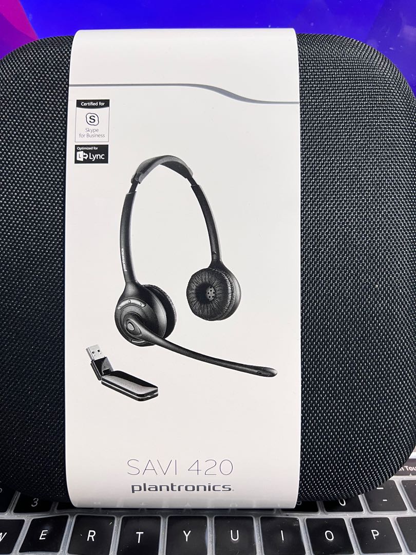 Plantronics Savi 420 wireless headphone with mic, Audio, Microphones on ...