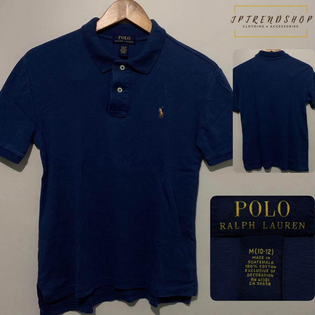 POLO BY RALPH LAUREN GOLD TAG POLO SHIRT (Dark Blue), Men's Fashion ...