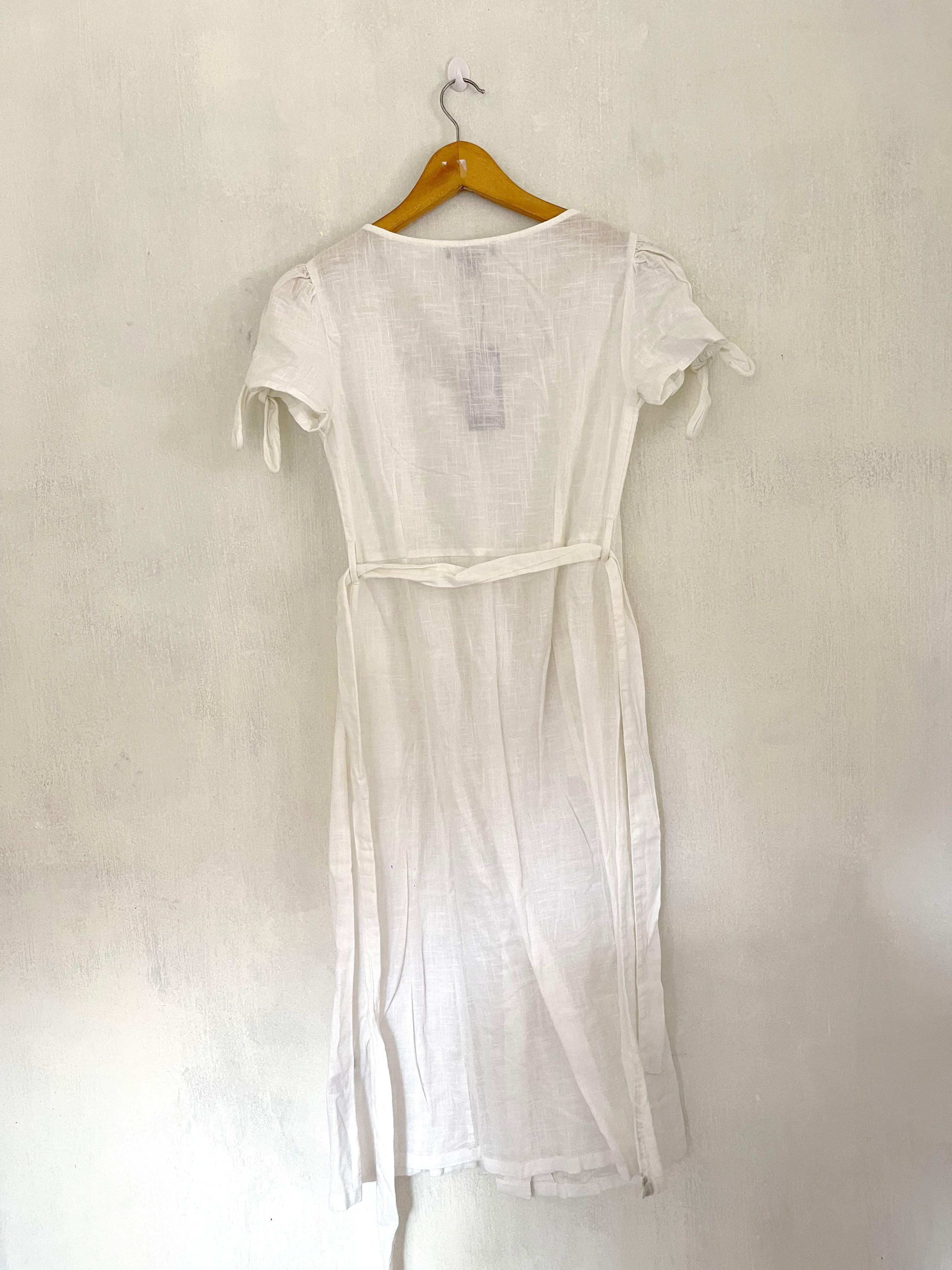 Primark white linen dress (Brand new), Women's Fashion, Dresses & Sets ...