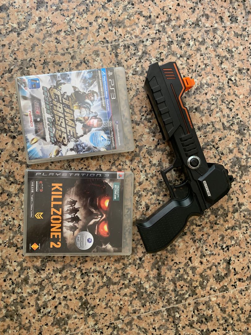 PS3 Games and Motion Remote Gun Adaptor, Video Gaming, Video Games ...