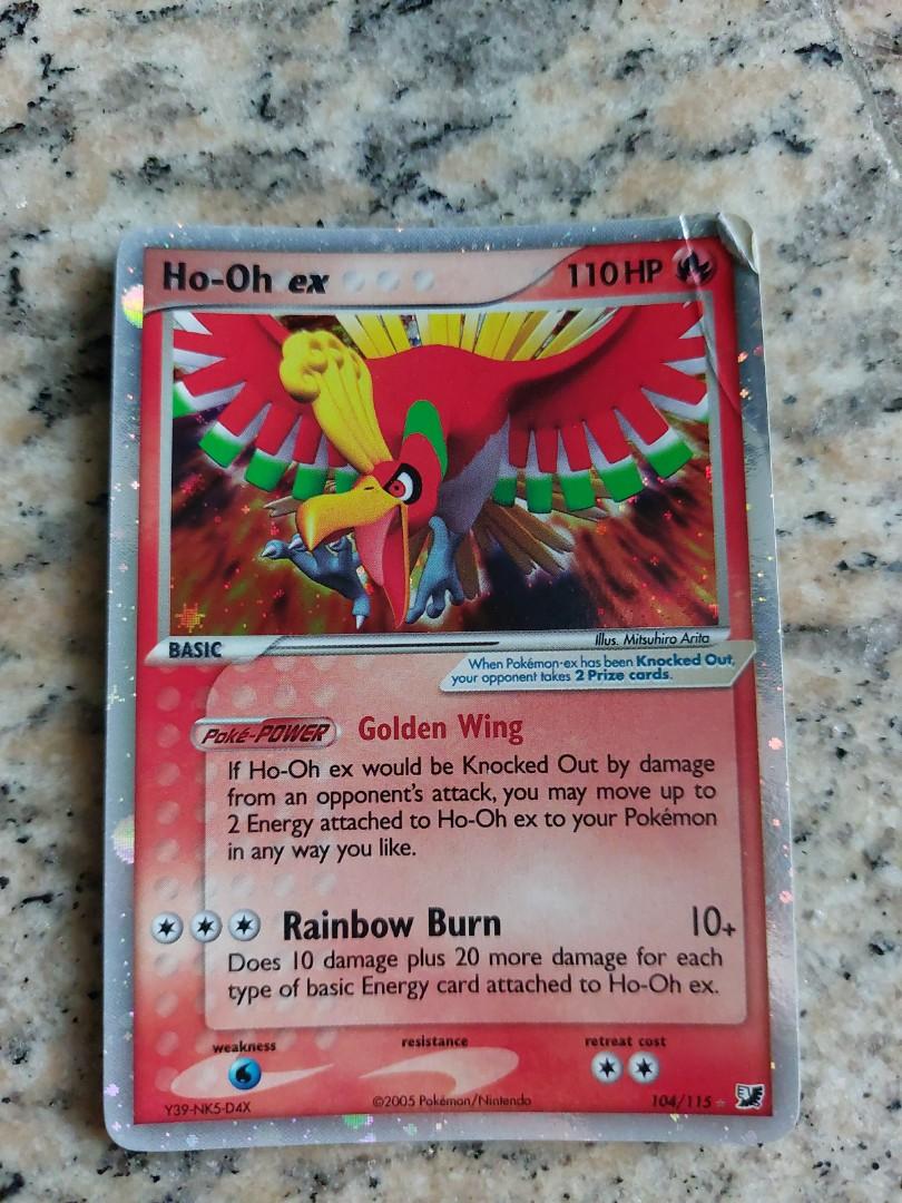 Rare 2005 Ho-Oh ex pokemon card, Hobbies & Toys, Toys & Games on Carousell
