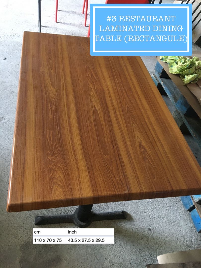 Restaurant Isotop Dining Table Laminated Rectangular Table Top ...