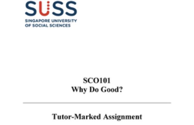 Sco101 Tma Suss, Everything Else on Carousell