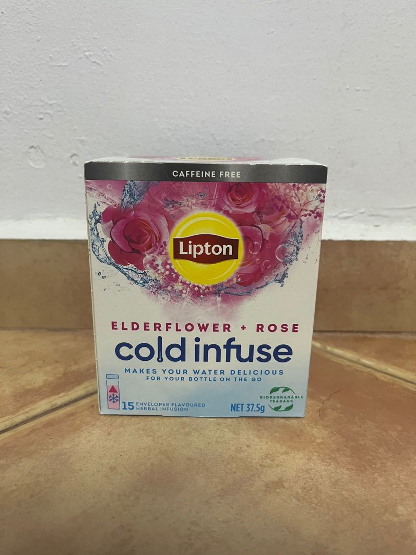 Sealed Lipton Cold Infuse (Elderflower + Rose), Food & Drinks ...