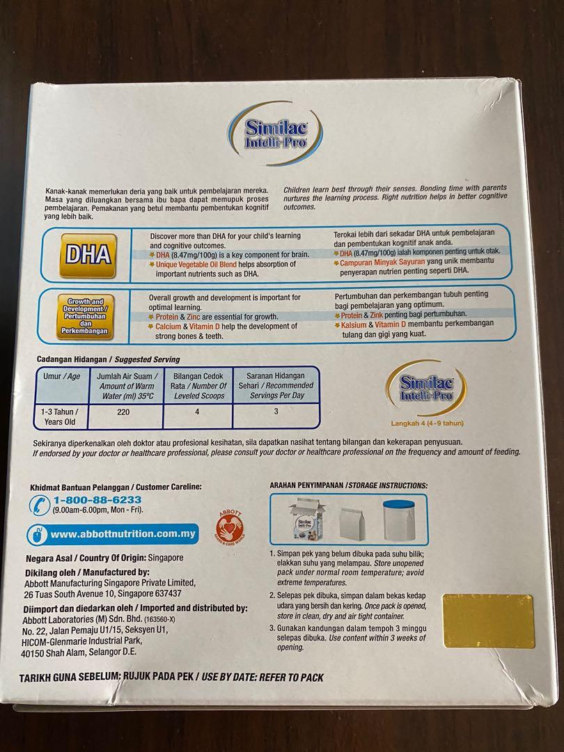 Similac Intelli-Pro Langkah 3 (EXP: 02/2024), Babies & Kids, Nursing ...