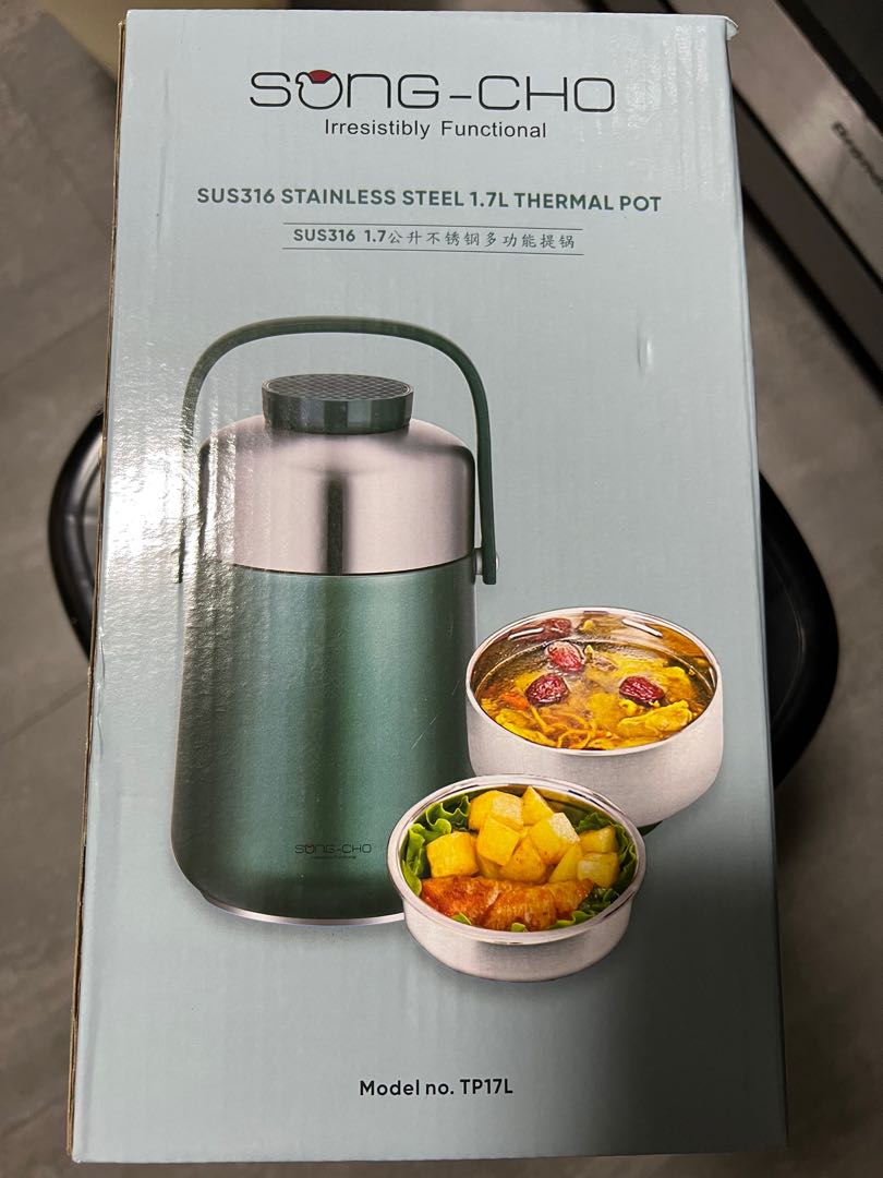 Song Cho Thermal Pot 1.7L, Furniture & Home Living, Kitchenware ...