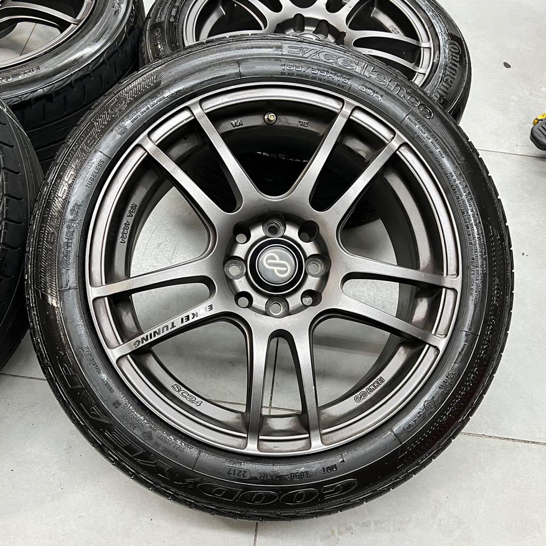 Sport Rim Original Enkei Tuning SC24 16 7JJ PCD100, Auto Accessories on ...