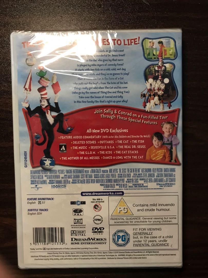 The Cat In The Hat DVD Unopened, Hobbies & Toys, Music & Media, CDs ...