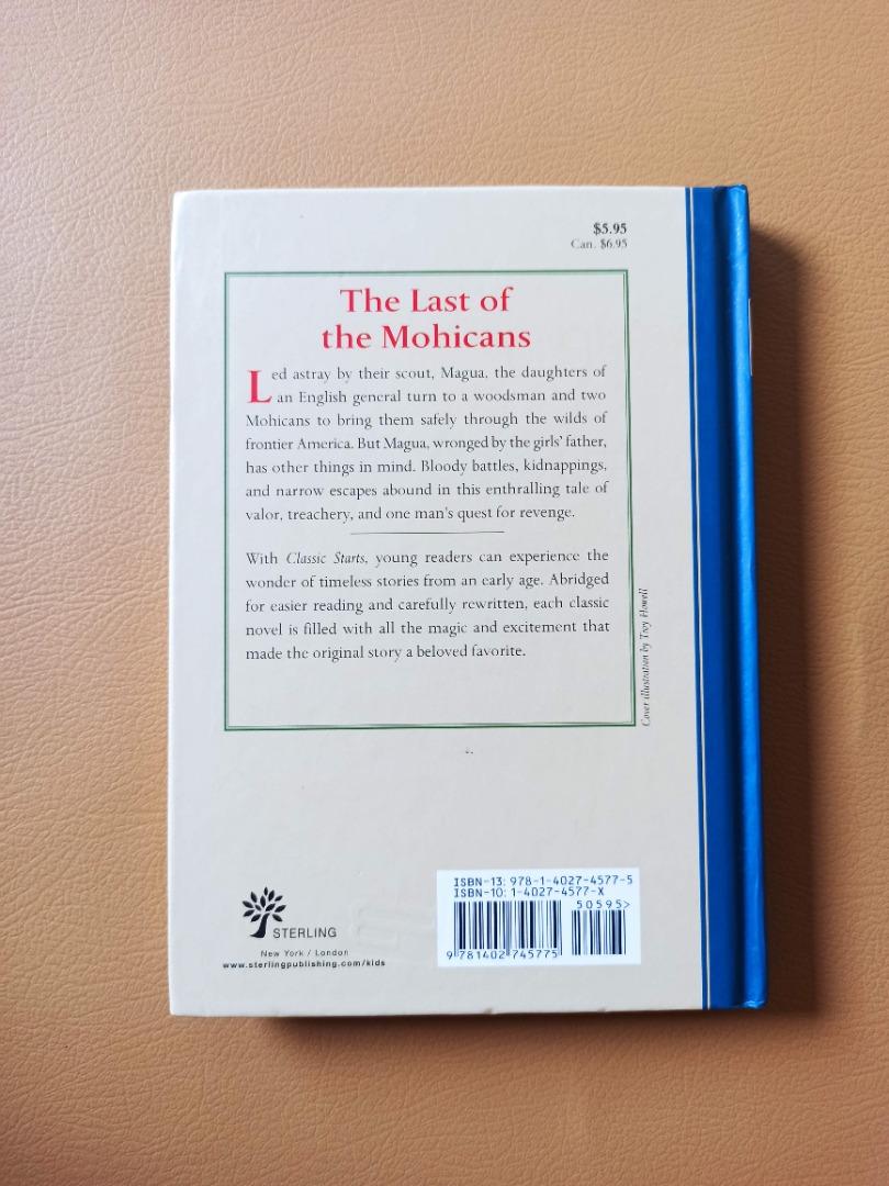 The Last of the Mohicans - Classic Starts English Book, Buku & Alat ...
