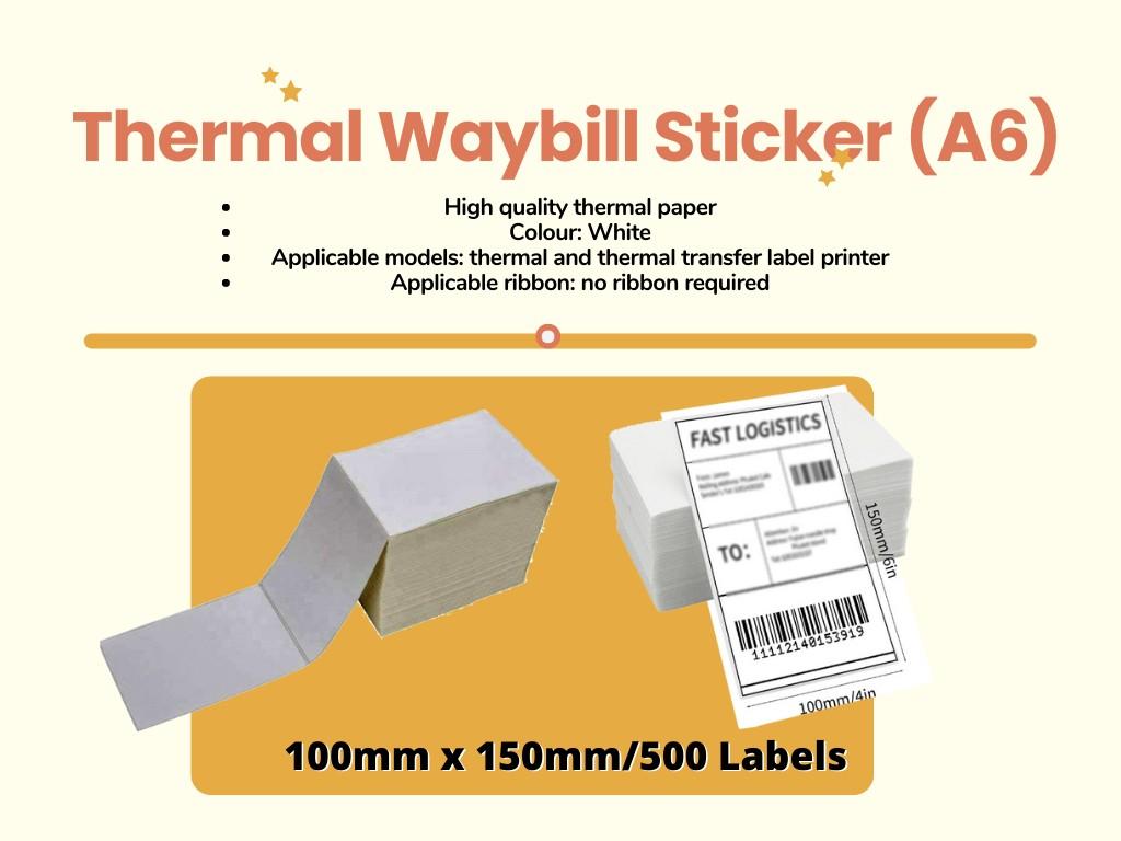 Thermal Waybill Sticker A6, Hobbies & Toys, Stationary & Craft, Craft ...