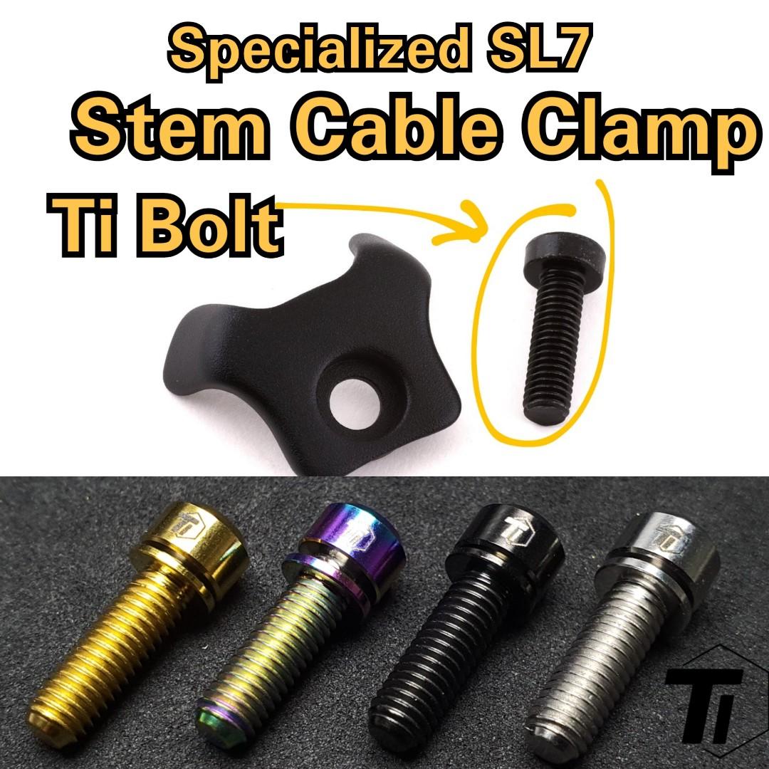 Titanium Specialized SL7 Stem Cable Clamp Bolt | Tarmac SL7 SL8 MY21 ...