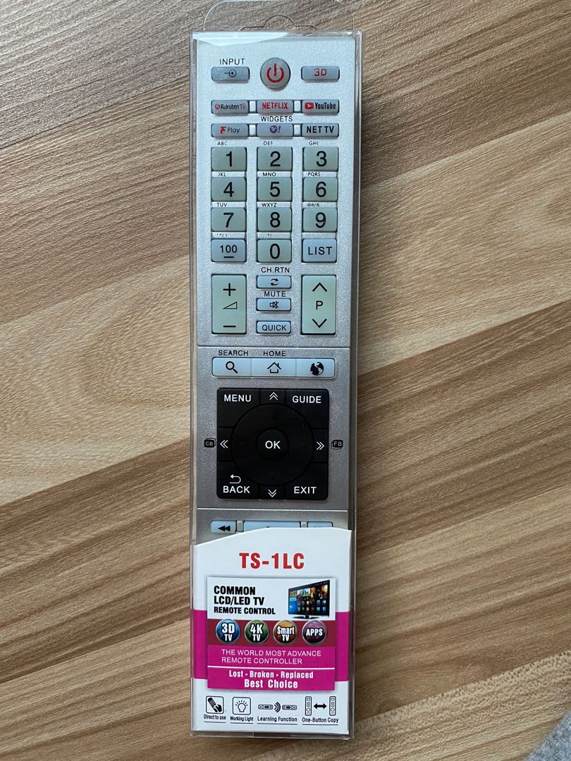 Toshiba Universal TV remote control, TV & Home Appliances, TV ...