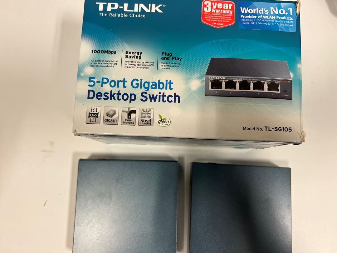 TP-Link TL-SG105 switch, Computers & Tech, Parts & Accessories ...