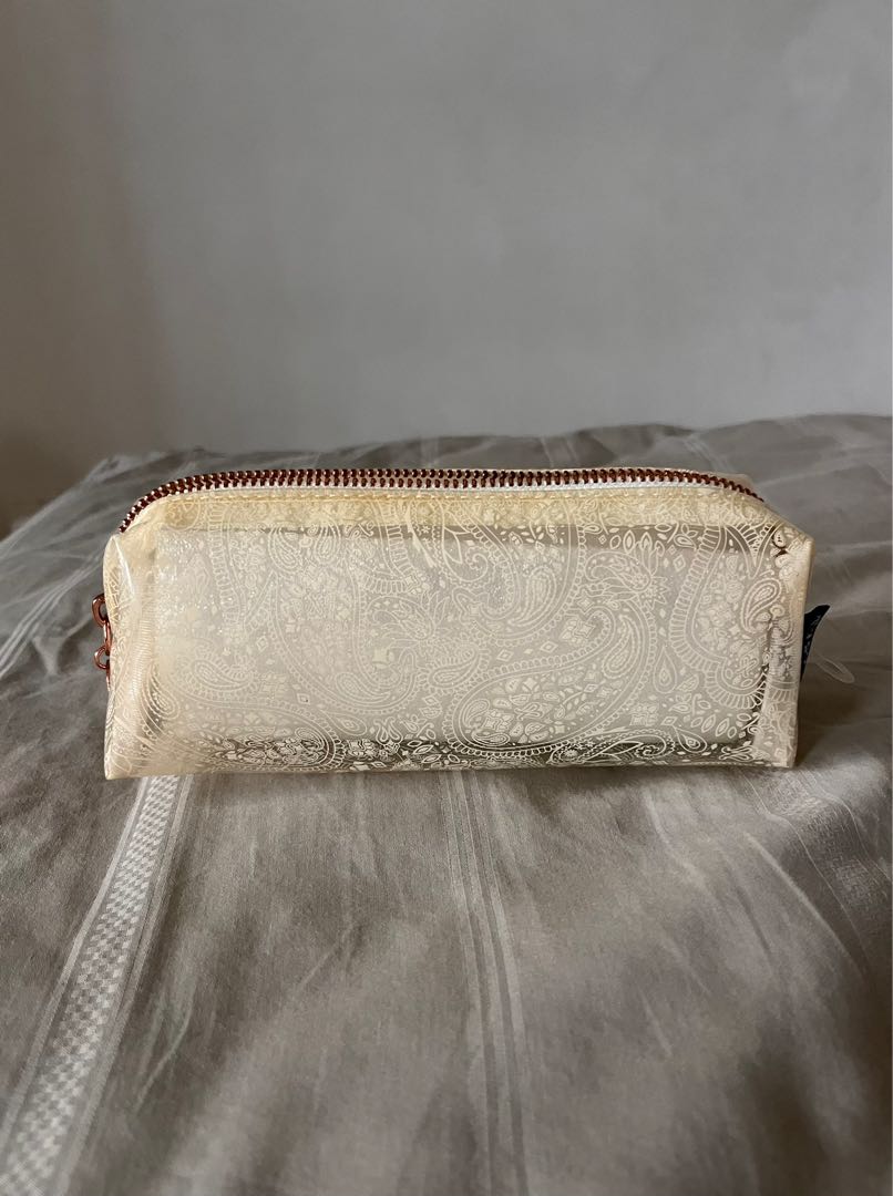 Typo Pencil Case - White & Rose Gold, Hobbies & Toys, Stationery ...