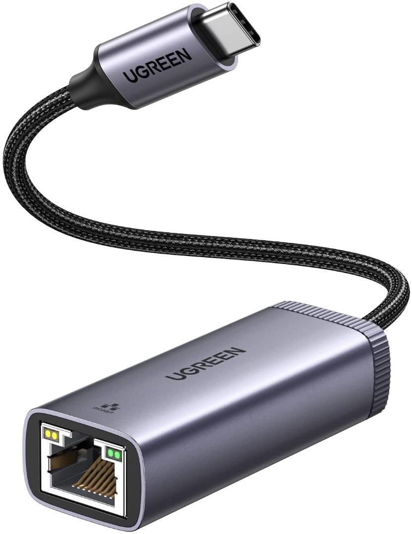 UGREEN USB C to Ethernet Adapter Type C Thunderbolt 3 to RJ45 Gigabit ...