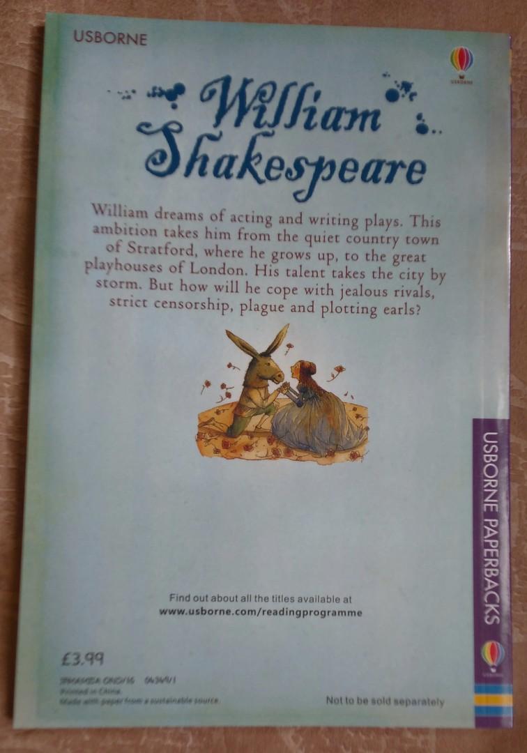USBORNE William Shakespeare (KIDS), Hobbies & Toys, Books & Magazines ...