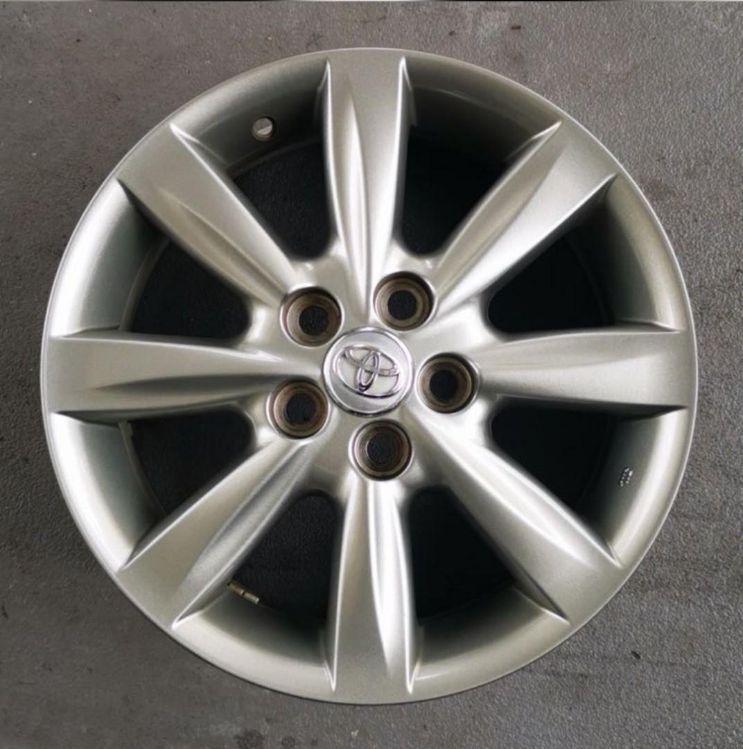 Used 15" Original Toyota Rims, Car Accessories, Tyres & Rims on Carousell