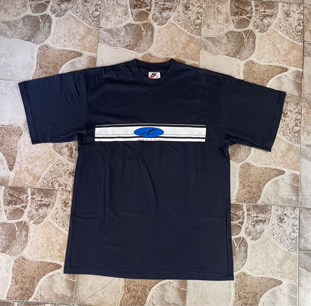 Vintage Andre Agassi tshirt by Nike, Men's Fashion, Tops & Sets ...