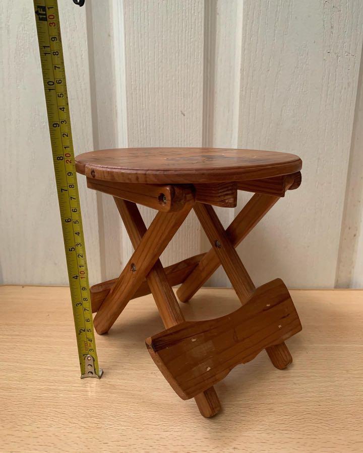 Wooden Stool Chari/ Bear Wooden Stool chair, Furniture & Home Living ...