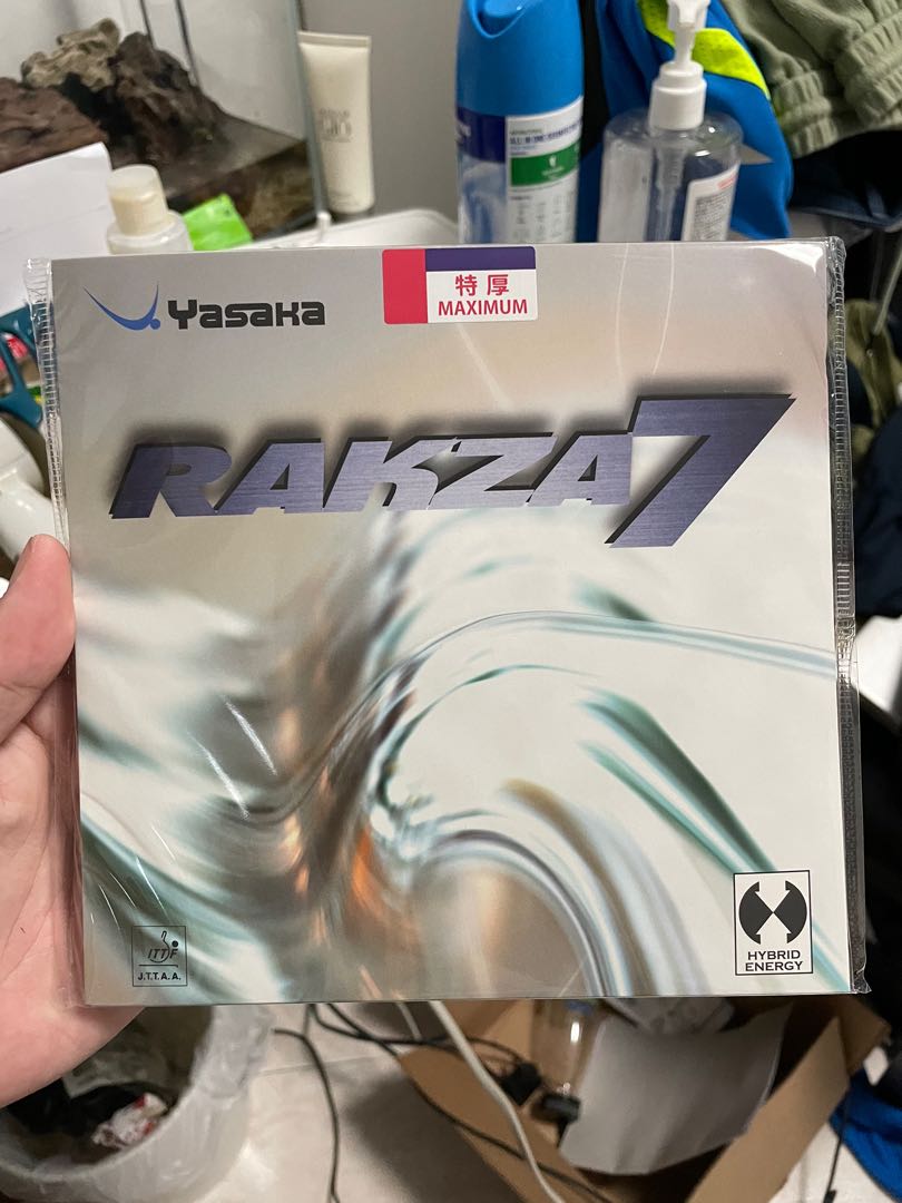 Yasaka Rakza 7 RED MAX Table Tennis rubber, Sports Equipment, Sports & Games, Racket & Ball ...
