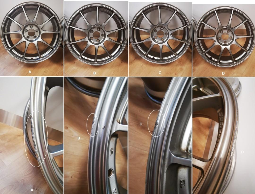 18" WedsSport TC105N Rims, Car Accessories, Tyres & Rims on Carousell
