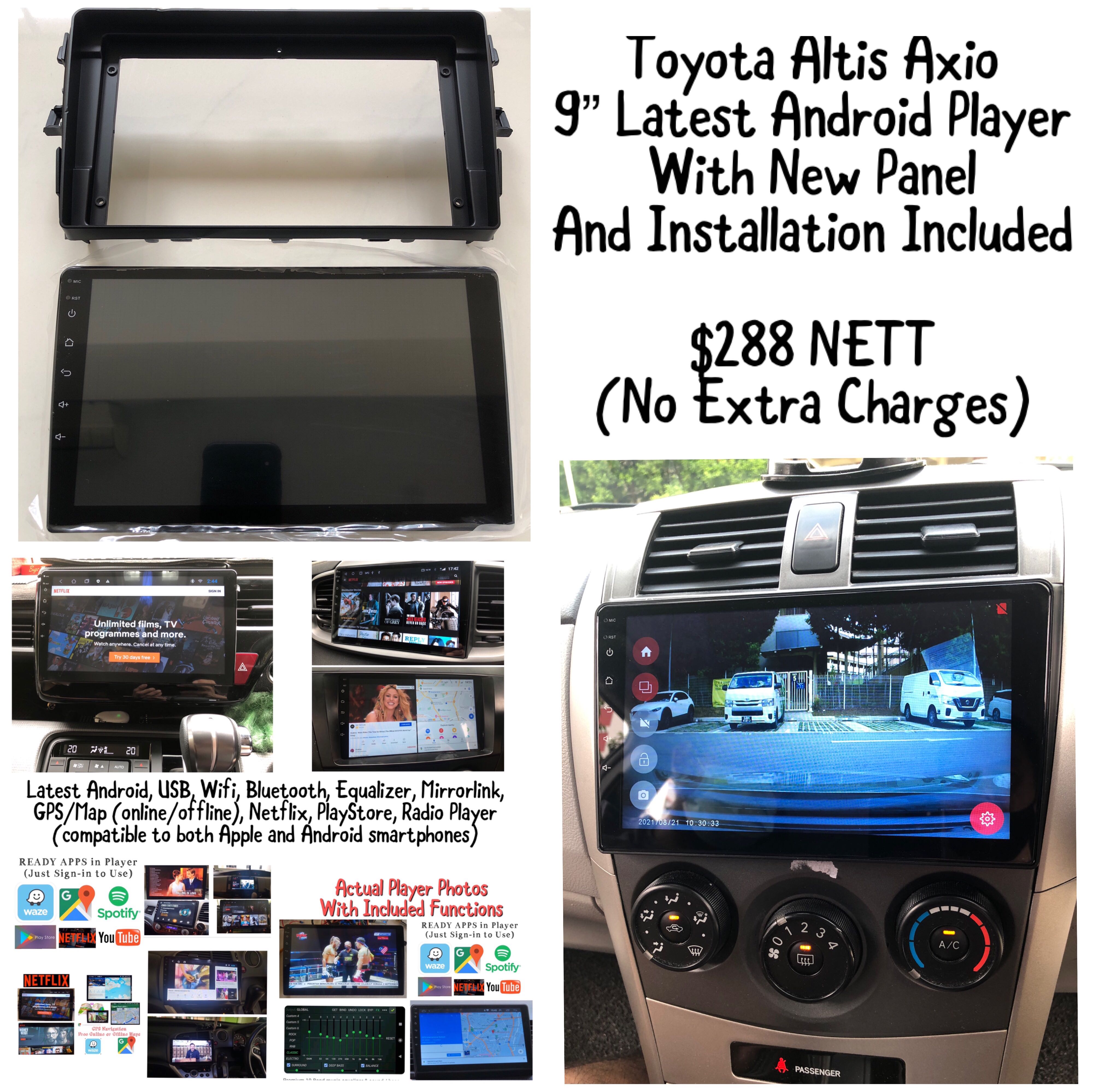 (2GB+32GB Model) with New PANEL+INSTALLATION - Latest Toyota Altis Axio ...