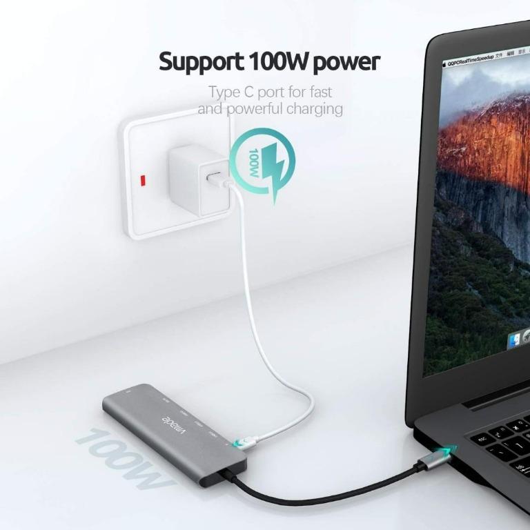 [571] USB C hub,7-in-1 Vmade Type C Hub Adapter,with 4K HDMI, VGA ...