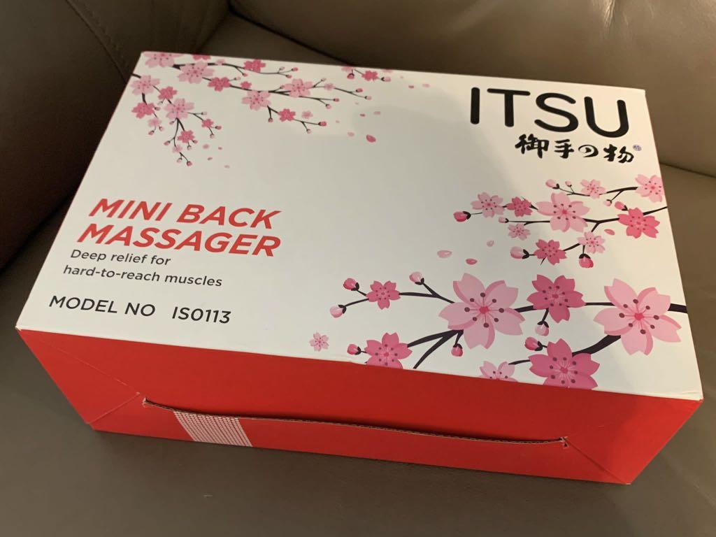 全新 未用過 ITSU 御手の物 按摩 IS-0113 多用途按摩器 Mini Back Massager, 健康及營養食用品, 按摩紓緩用品 ...