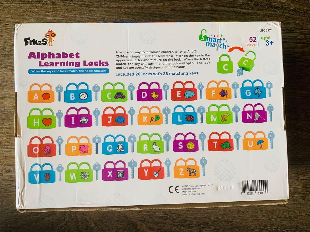 Alphabet Learning Locks, Babies & Kids, Infant Playtime on Carousell