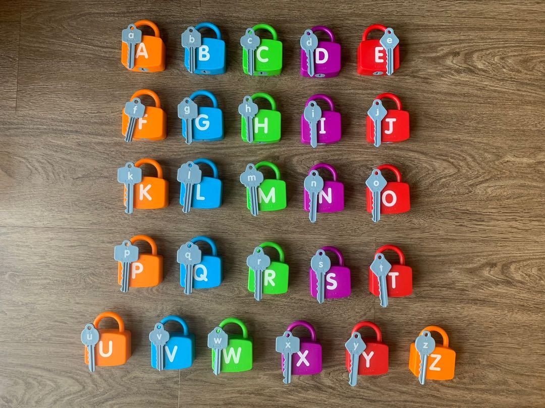 Alphabet Learning Locks, Babies & Kids, Infant Playtime on Carousell