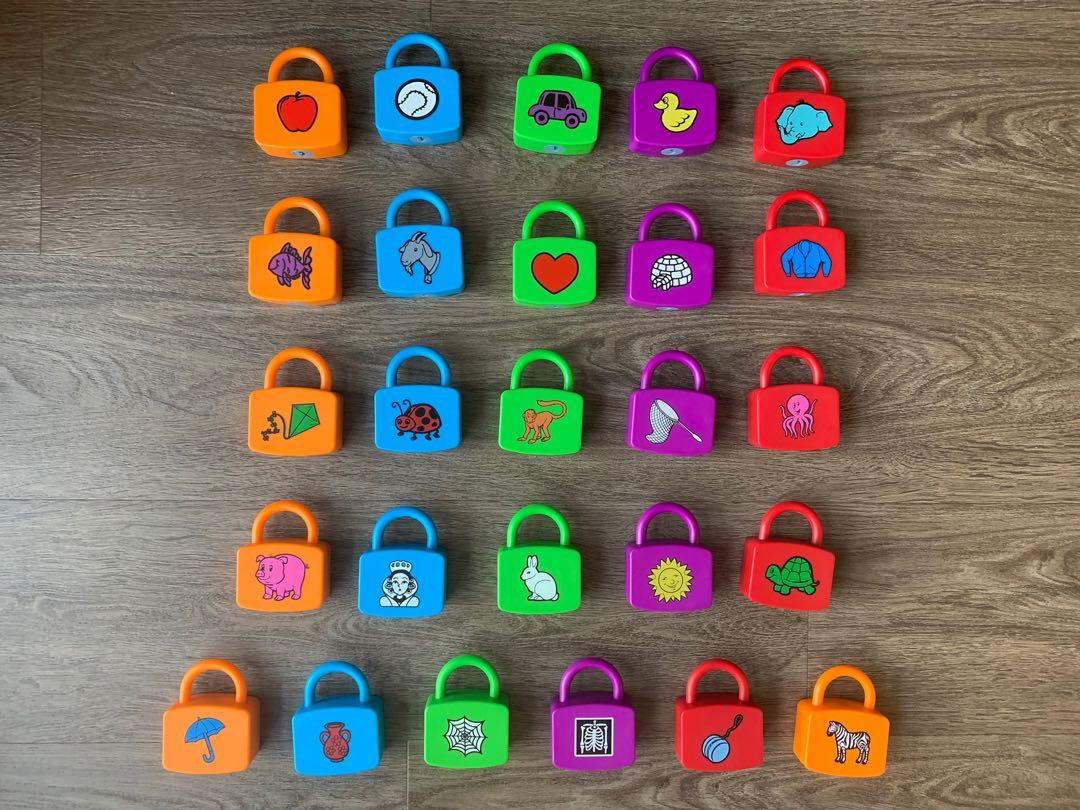 Alphabet Learning Locks, Babies & Kids, Infant Playtime on Carousell