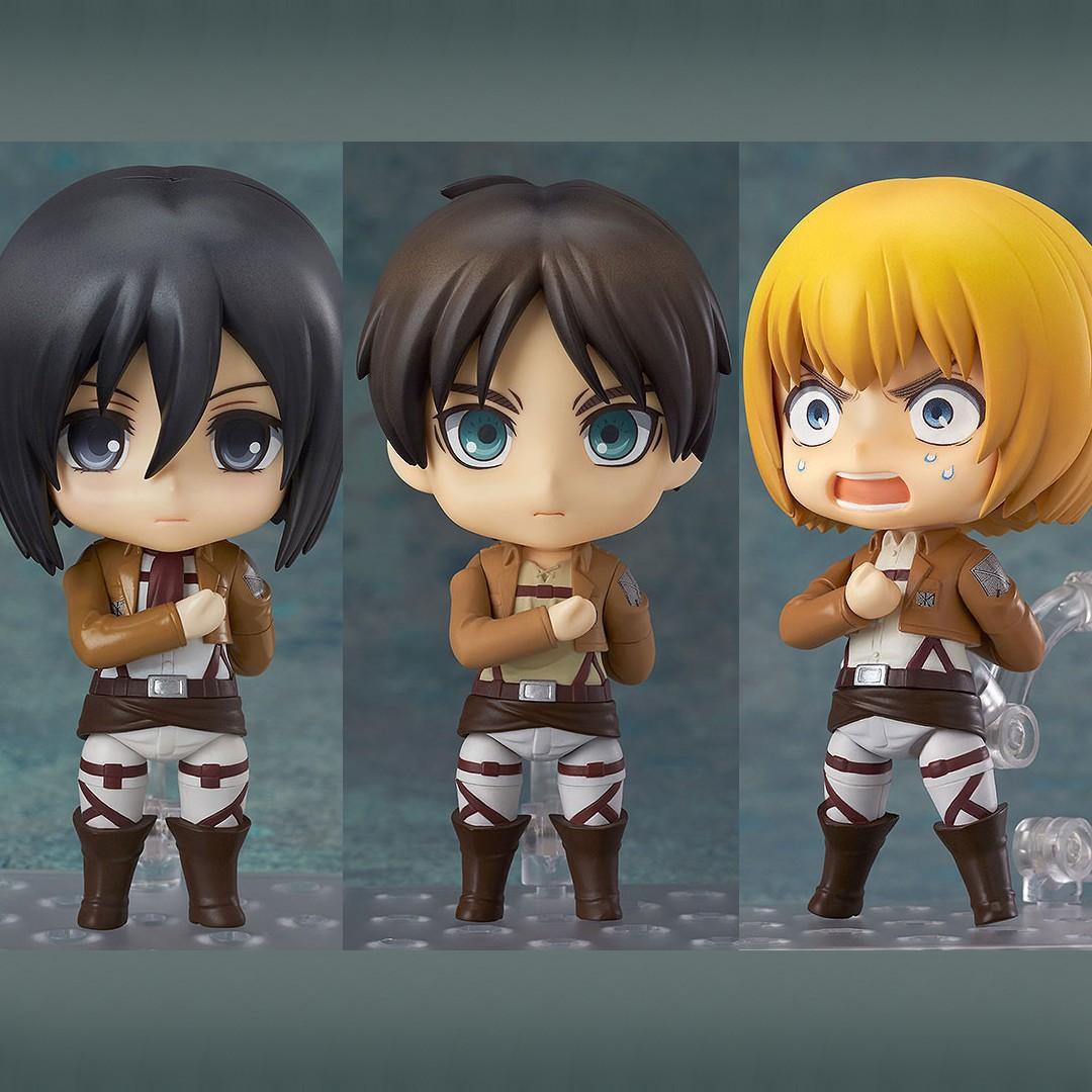 Attack on Titan (AOT) Trio Nendoroids - Armina Arlert, Mikasa Ackerman ...