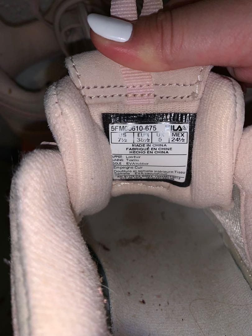Baby pink fila disruptor, Women's Fashion, Footwear, Sneakers on Carousell