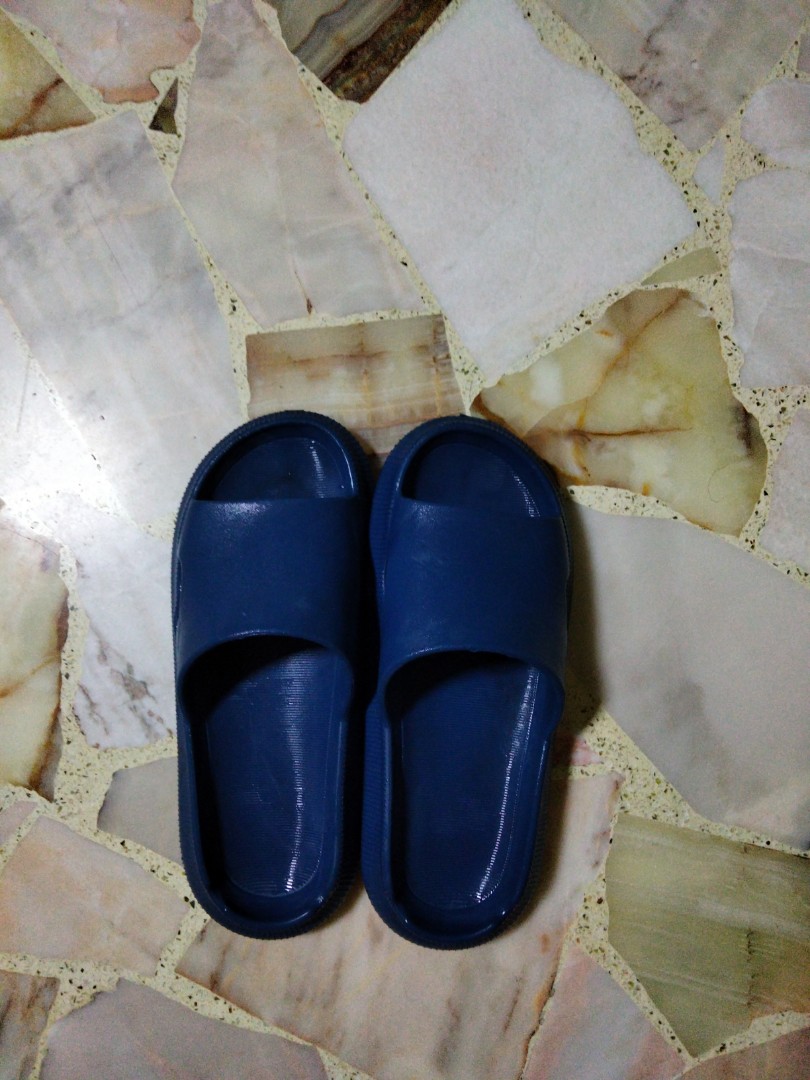 Blue slides, Men's Fashion, Footwear, Flipflops and Slides on Carousell