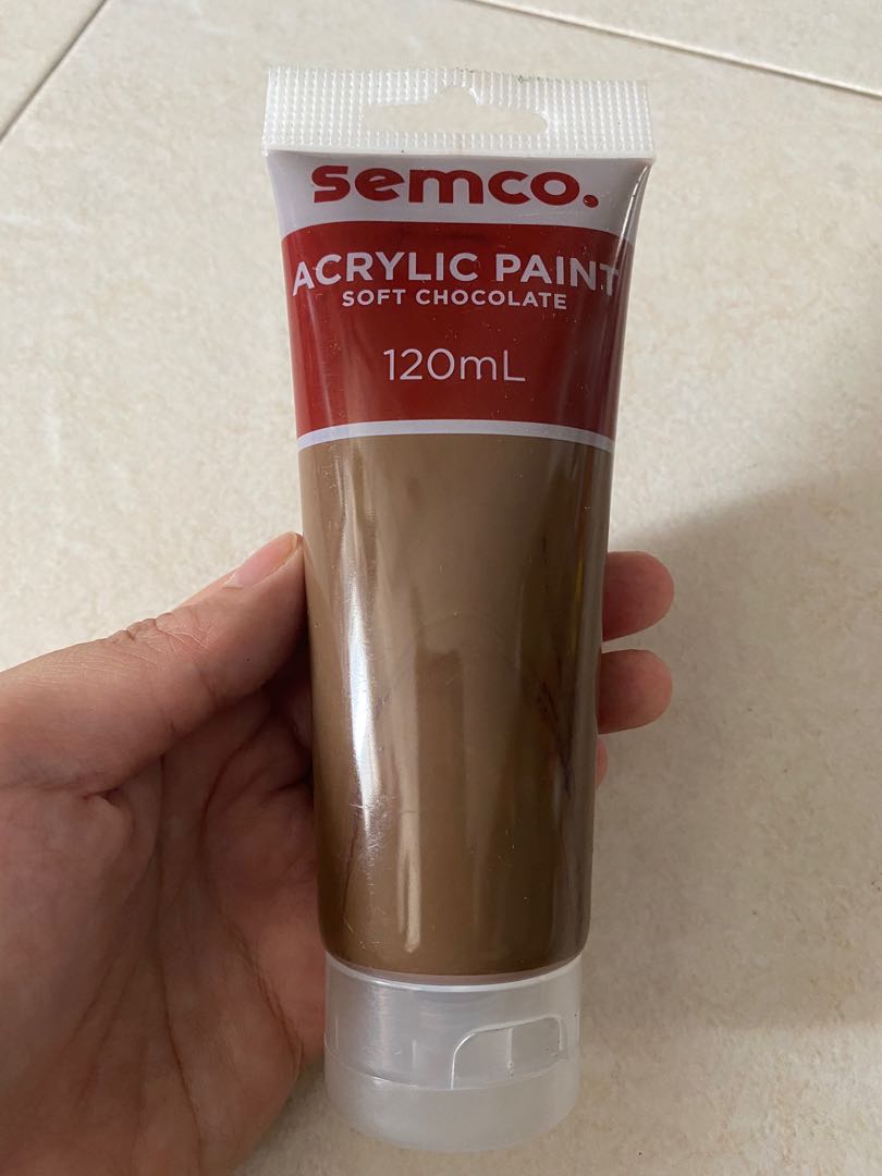 BN Semco Acrylic Paint Soft Chocolate 120ml, Hobbies & Toys, Stationery ...