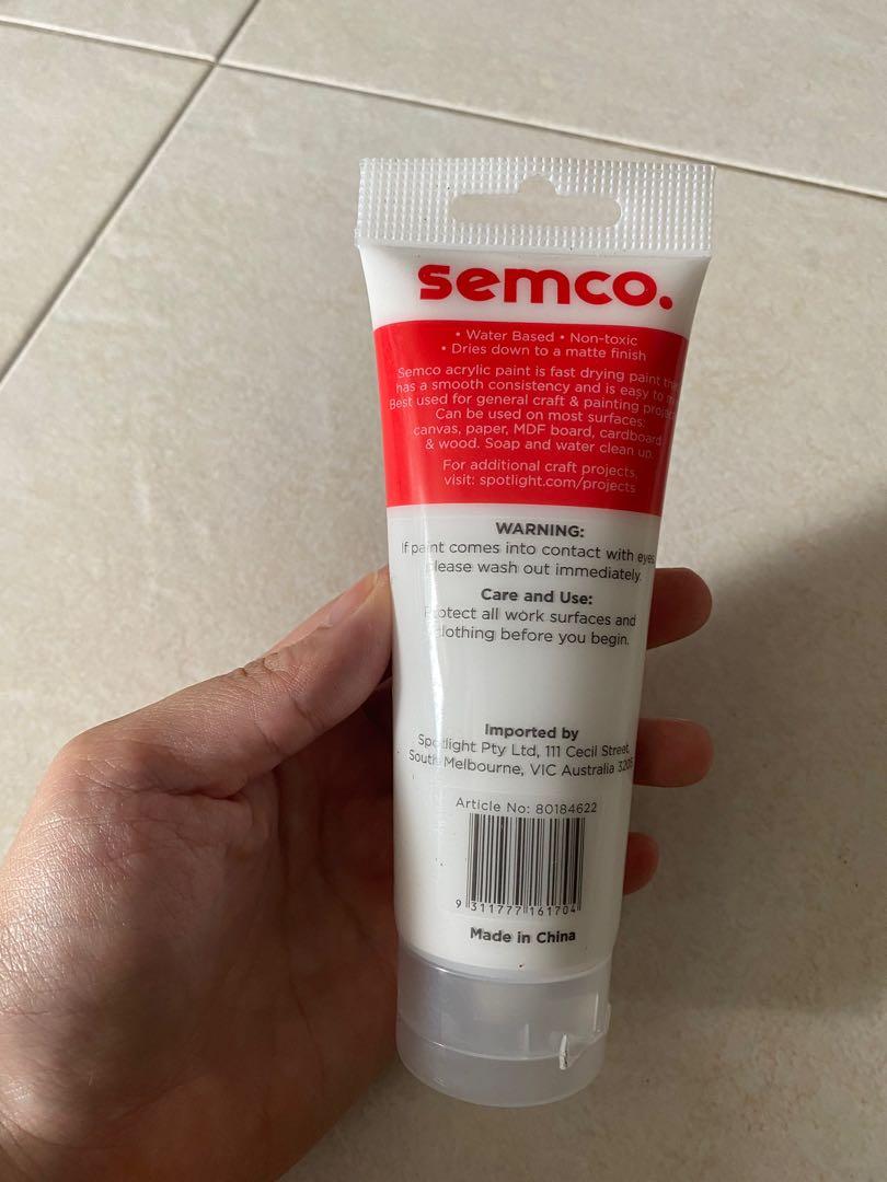 BN Semco Acrylic Paint White 120ml, Hobbies & Toys, Stationery & Craft ...