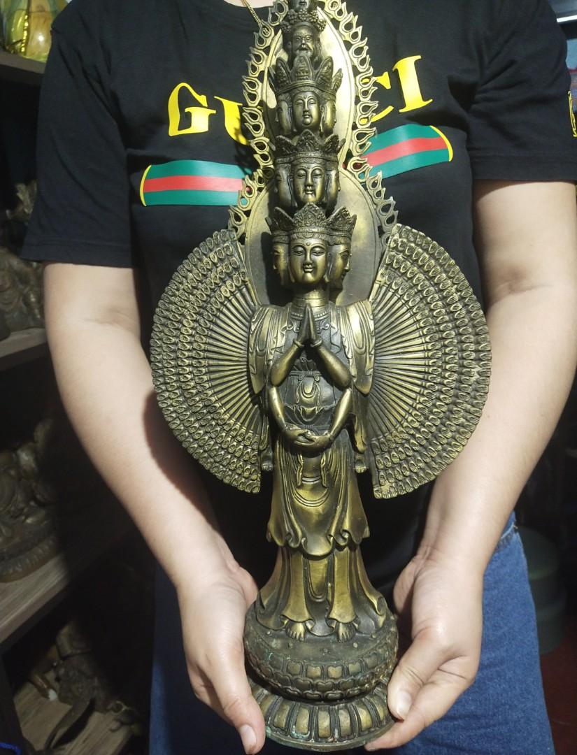 Brass thousand hands buddha statue, Hobbies & Toys, Memorabilia ...