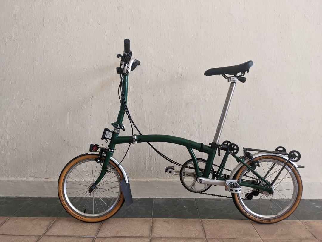 Brompton M6R Green + Ti Parts Rear Rack, Sports Equipment, Bicycles ...