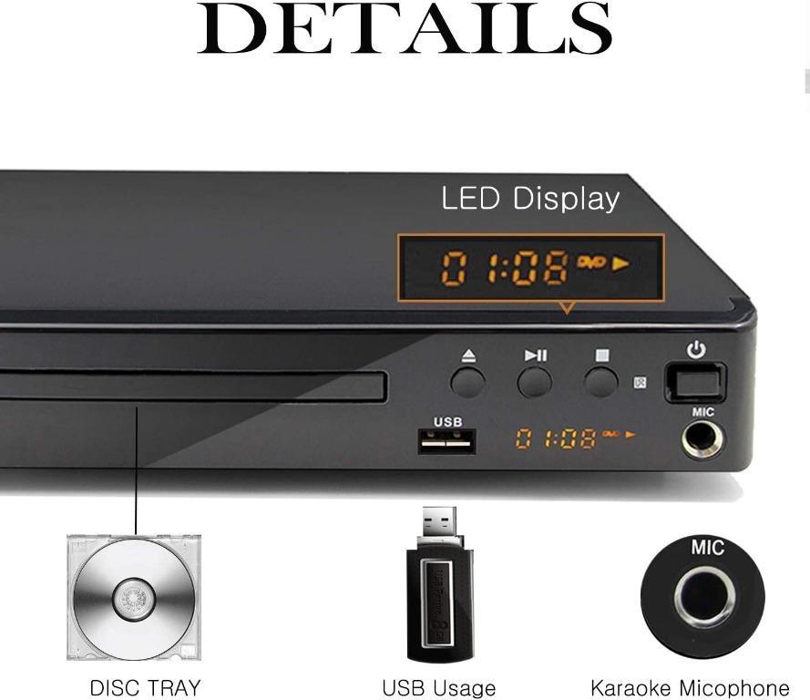 [C4201] LONPOO DVD Player Support Multi Zone Region Code Free, PAL/NTSC ...