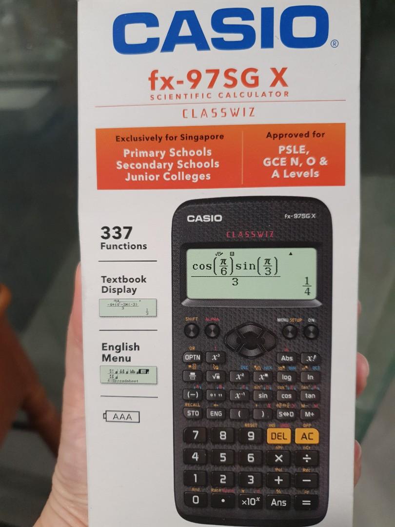 Casio FX-97SG X calculator for school, Computers & Tech, Office ...